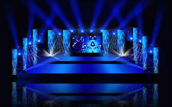 LED Strips Centre Stage Floor and Lighting - Equinox